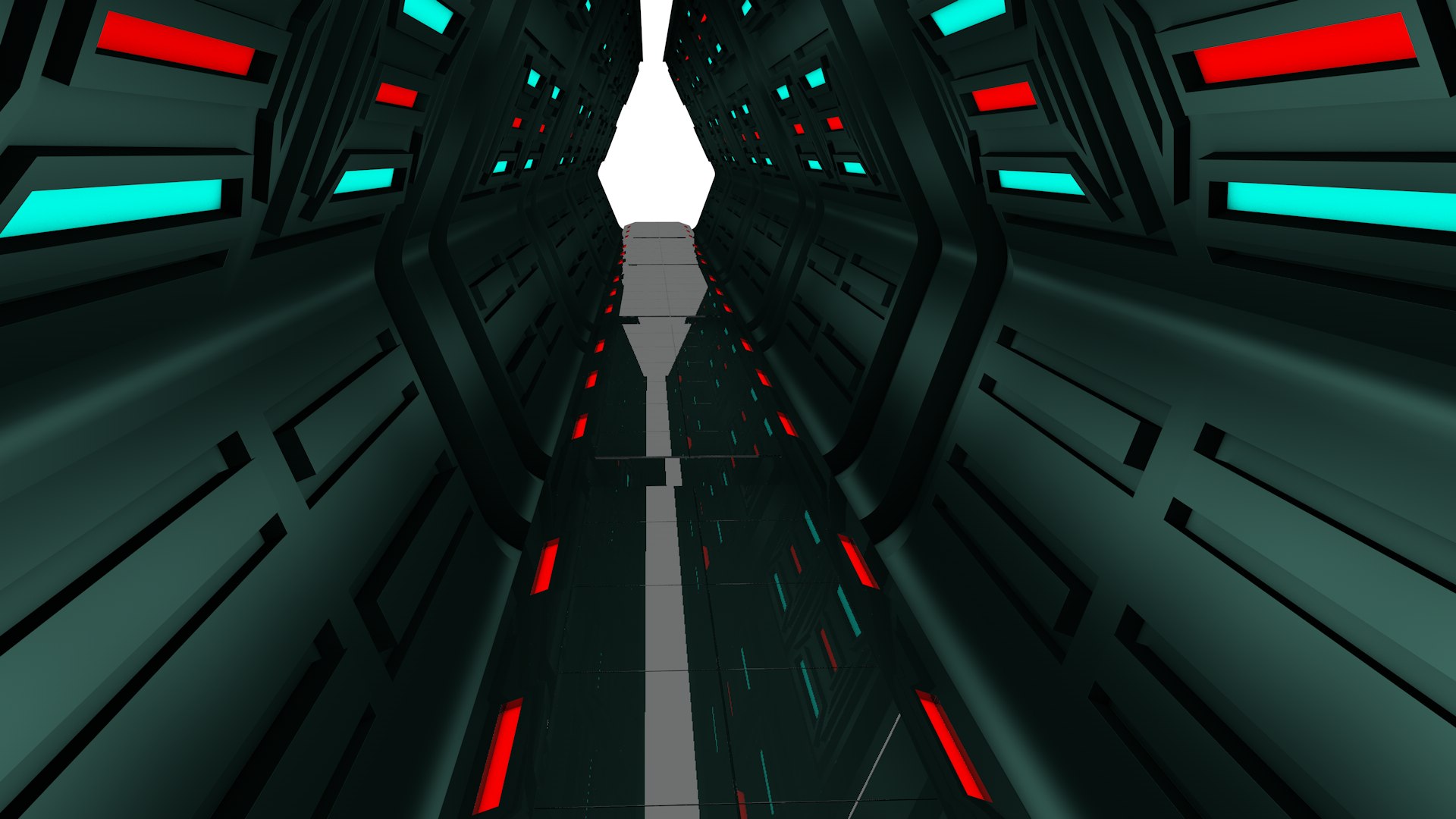 3D Sci Fi Tunnel Model - TurboSquid 2339954