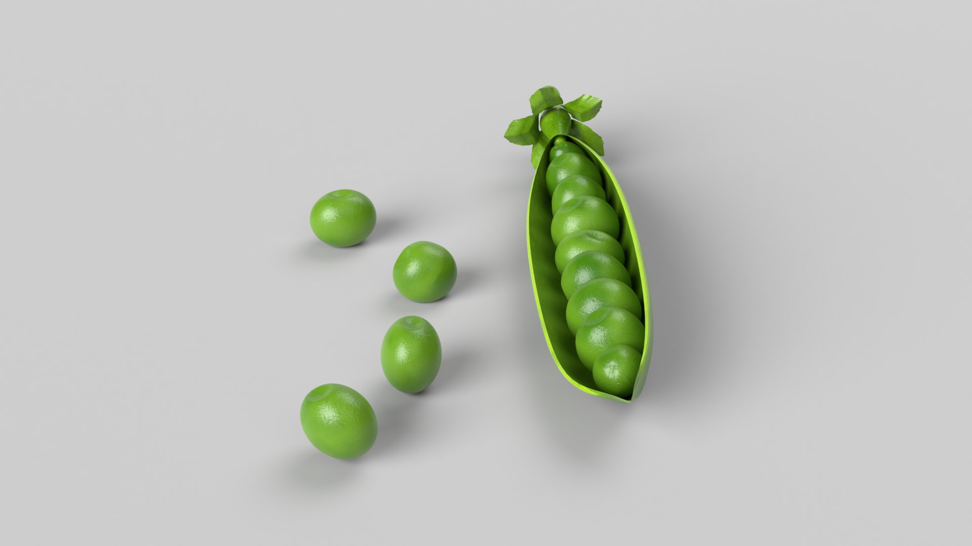 Pea Pod Model - TurboSquid 1578499