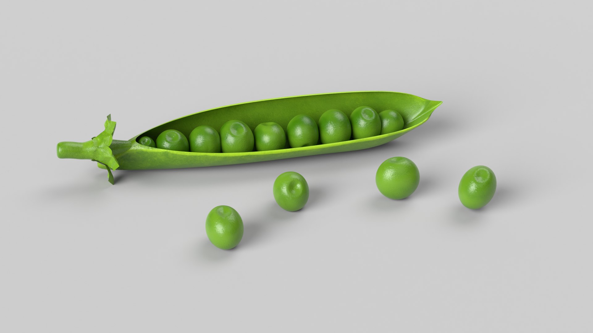 Pea Pod Model - TurboSquid 1578499