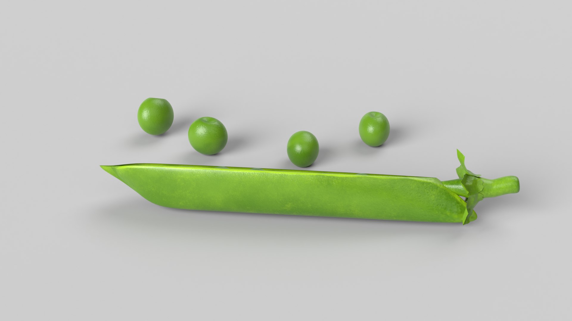Pea Pod Model - TurboSquid 1578499