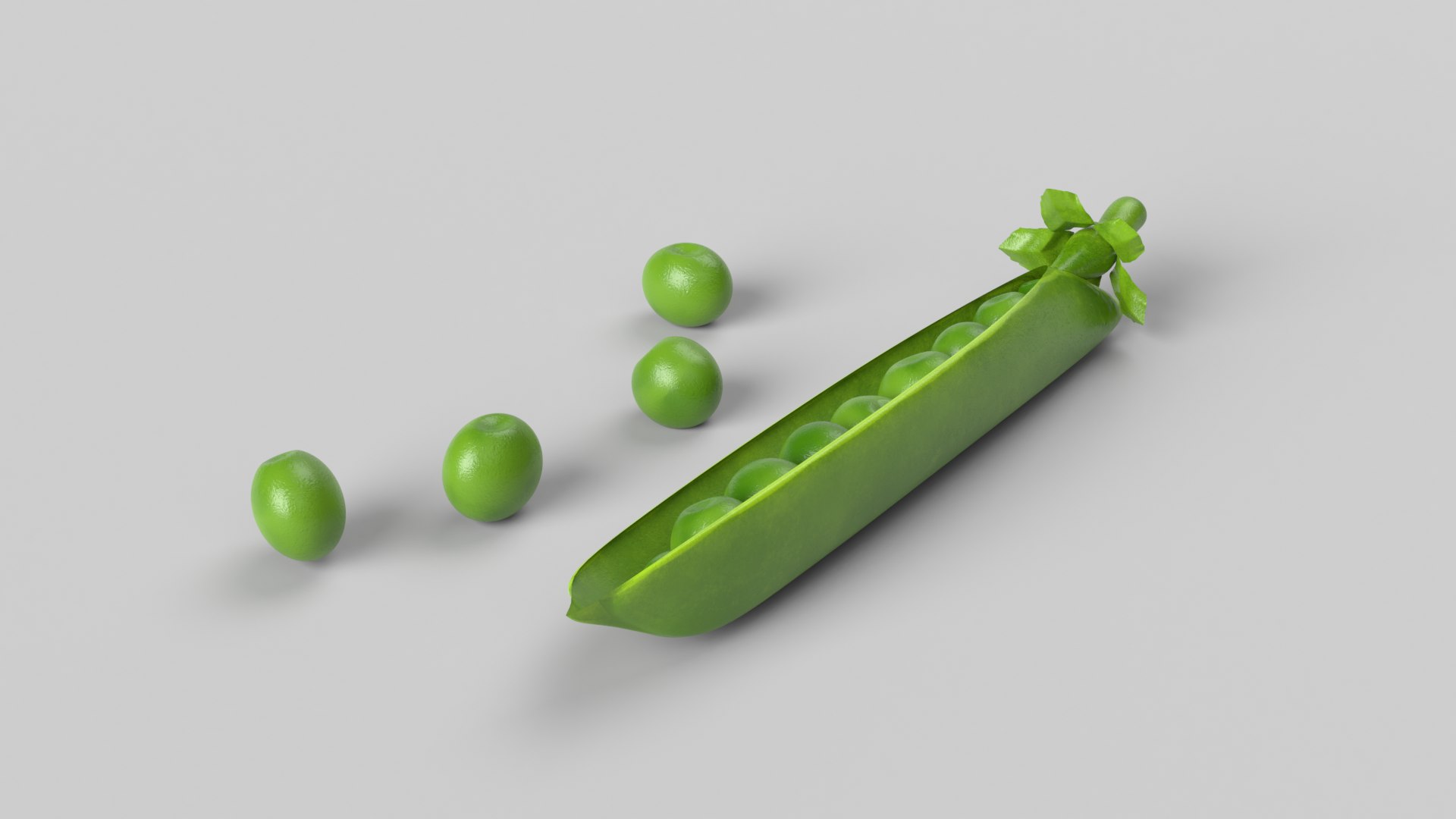 Pea Pod Model - TurboSquid 1578499
