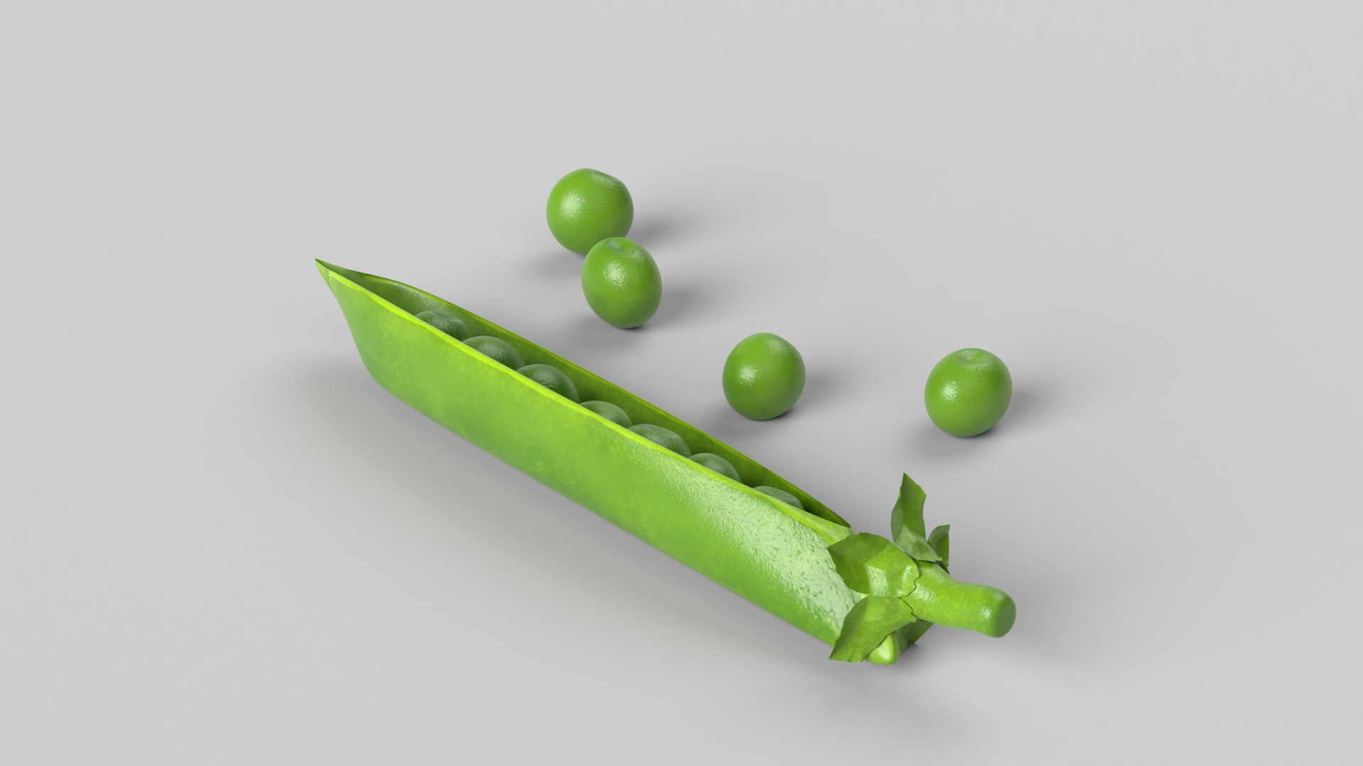 Pea Pod Model - TurboSquid 1578499