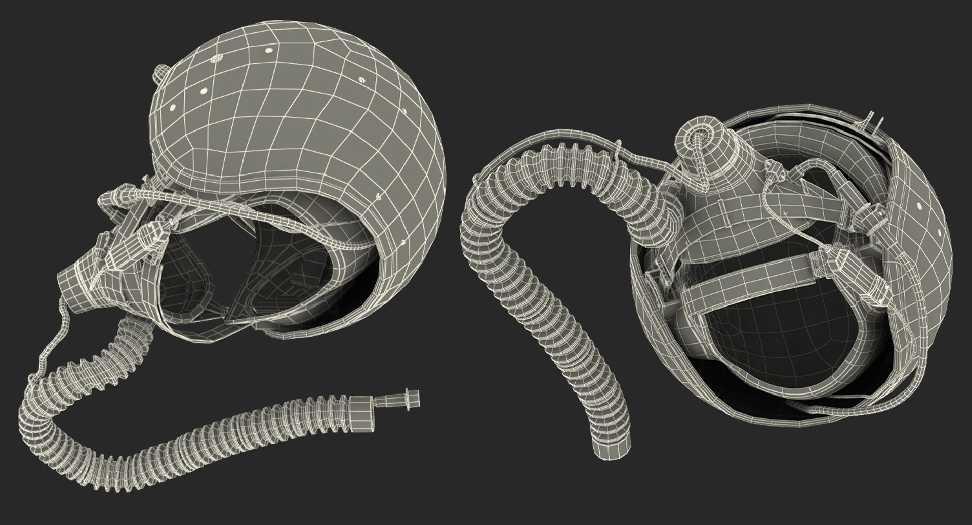 jet fighter pilot helmet 3d max