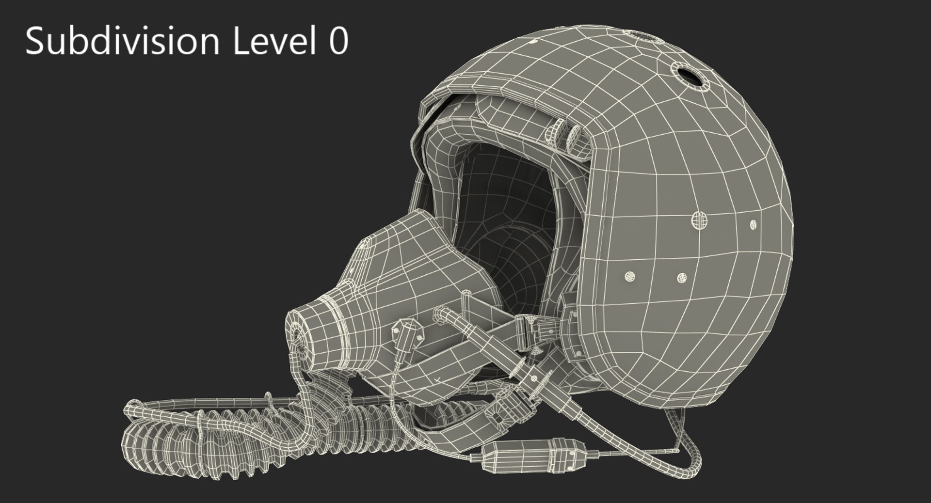 jet fighter pilot helmet 3d max