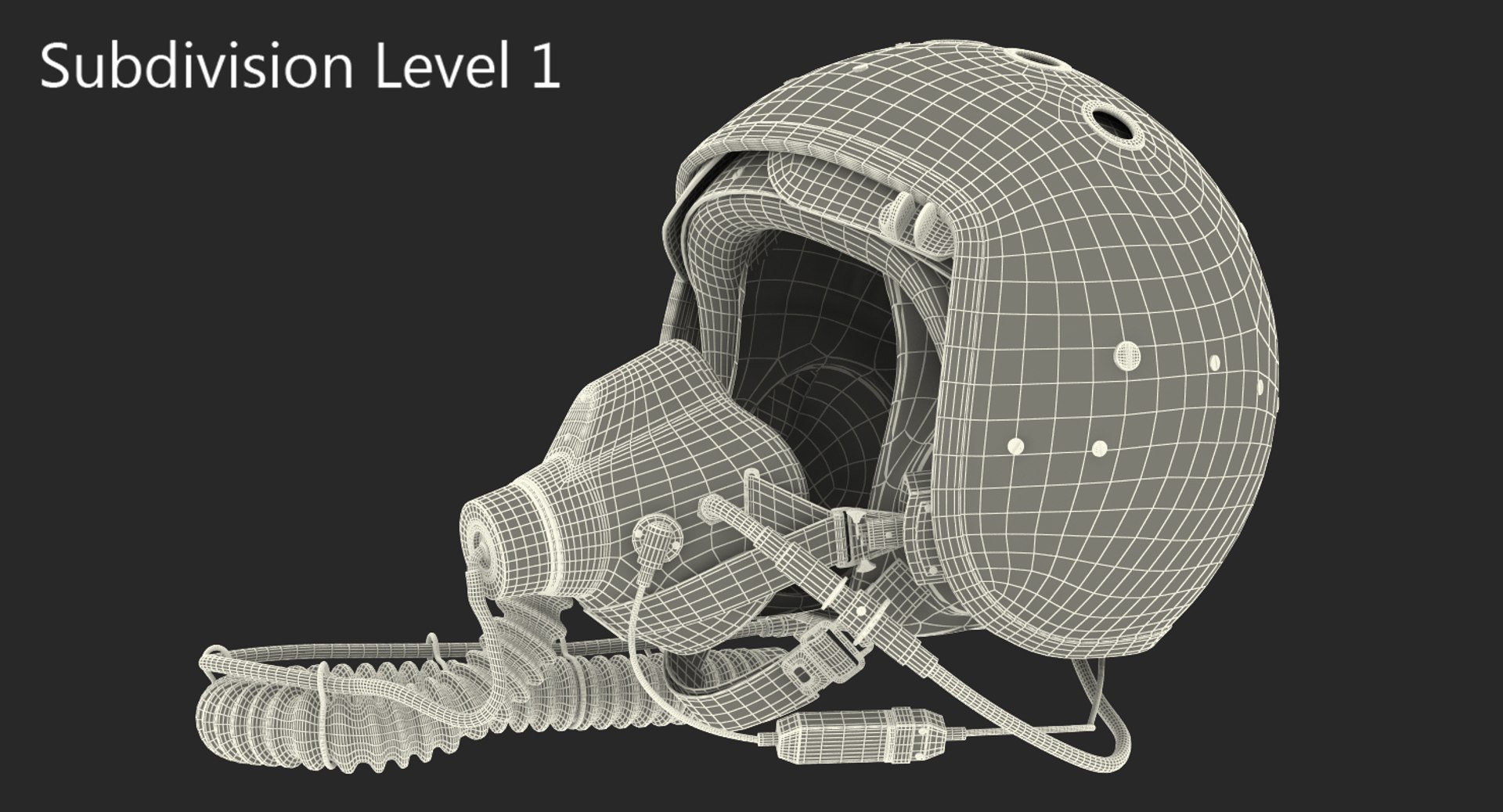 jet fighter pilot helmet 3d max