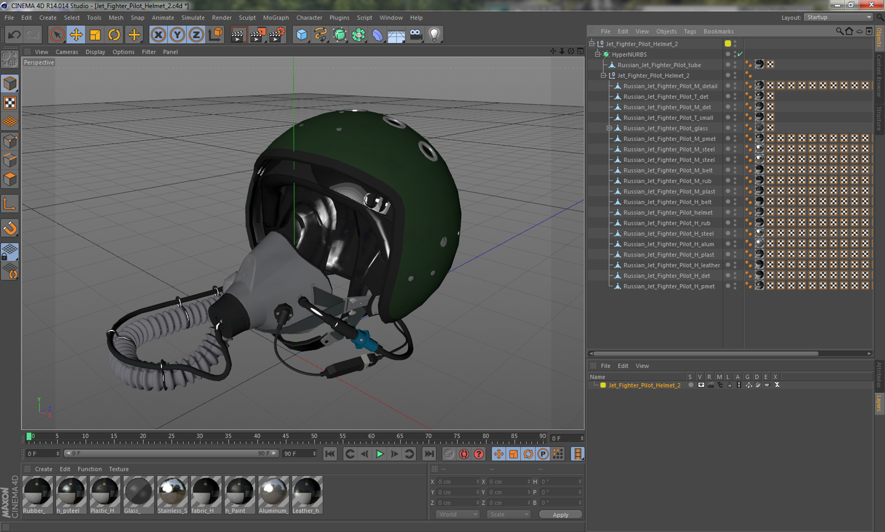 jet fighter pilot helmet 3d max