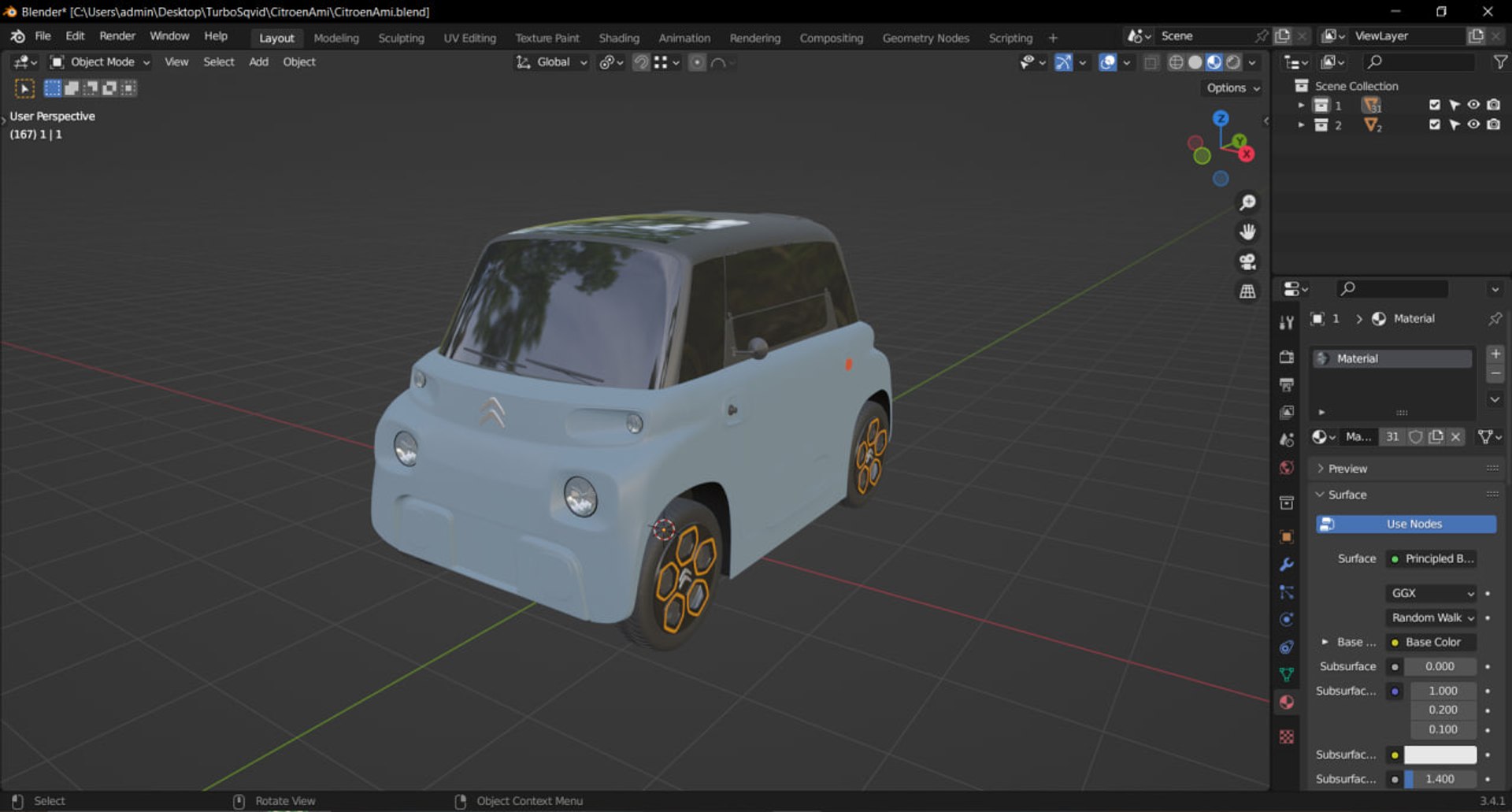 Citroen Ami Model - TurboSquid 2041027