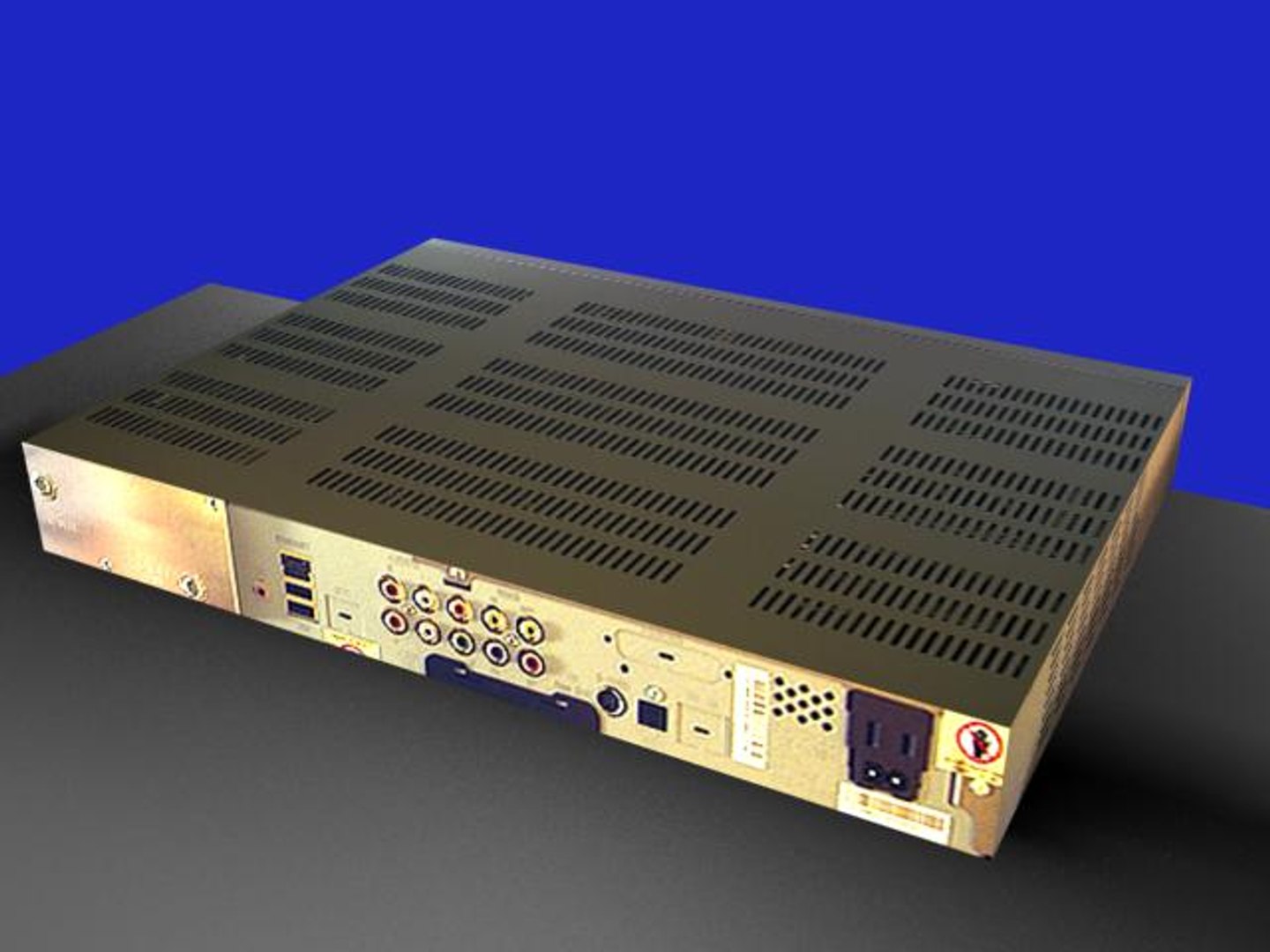 Hdtv Digital Box Tv 3d Max