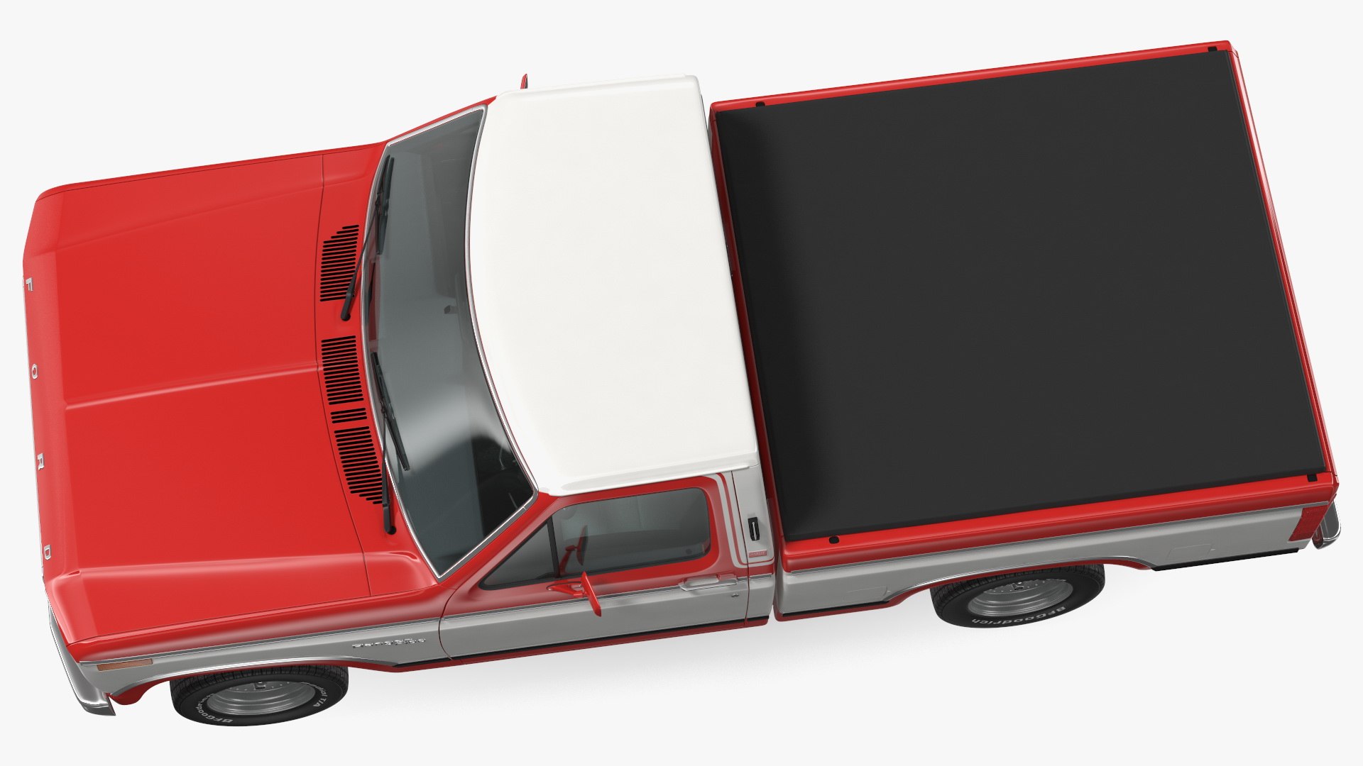3D model Ford F Series Ranger 1980 Pickup Truck Red - TurboSquid 1853408