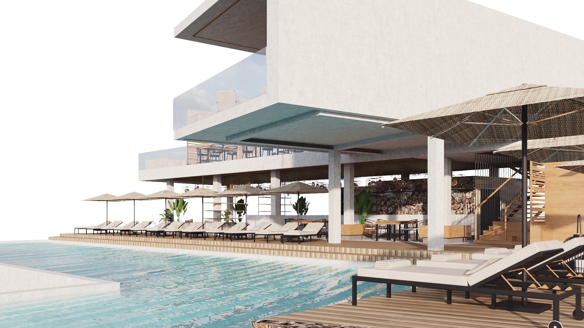 Luxury Pool Bar 3D Model - TurboSquid 1974359