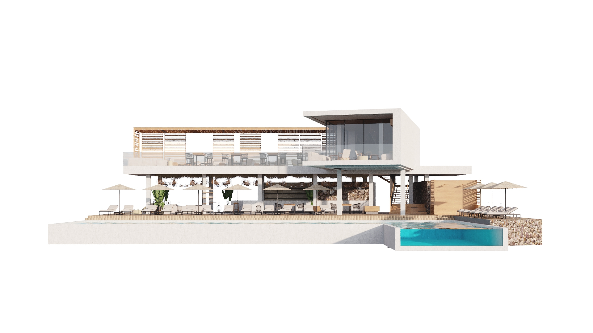 Luxury Pool Bar 3D Model - TurboSquid 1974359