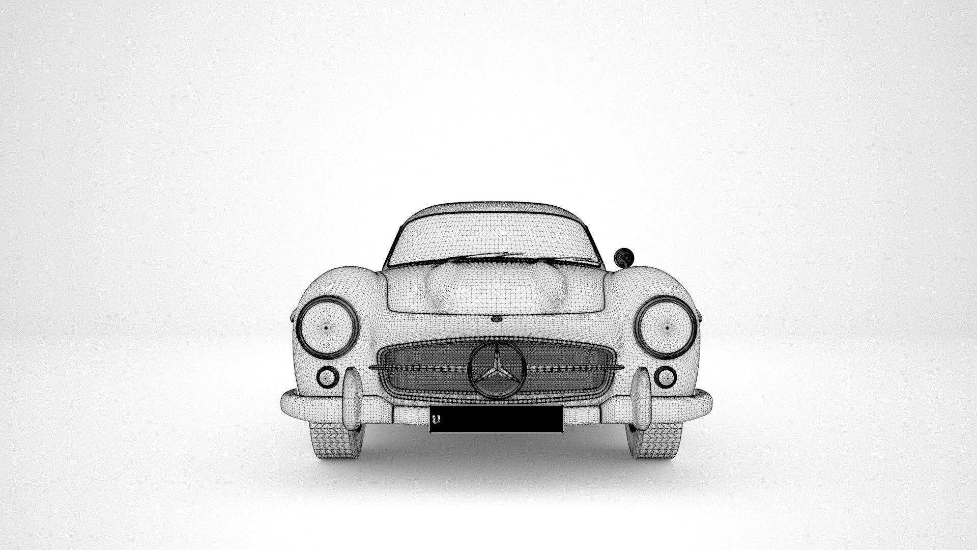 3D Mercedes 300SL 1955 Model - TurboSquid 2112300