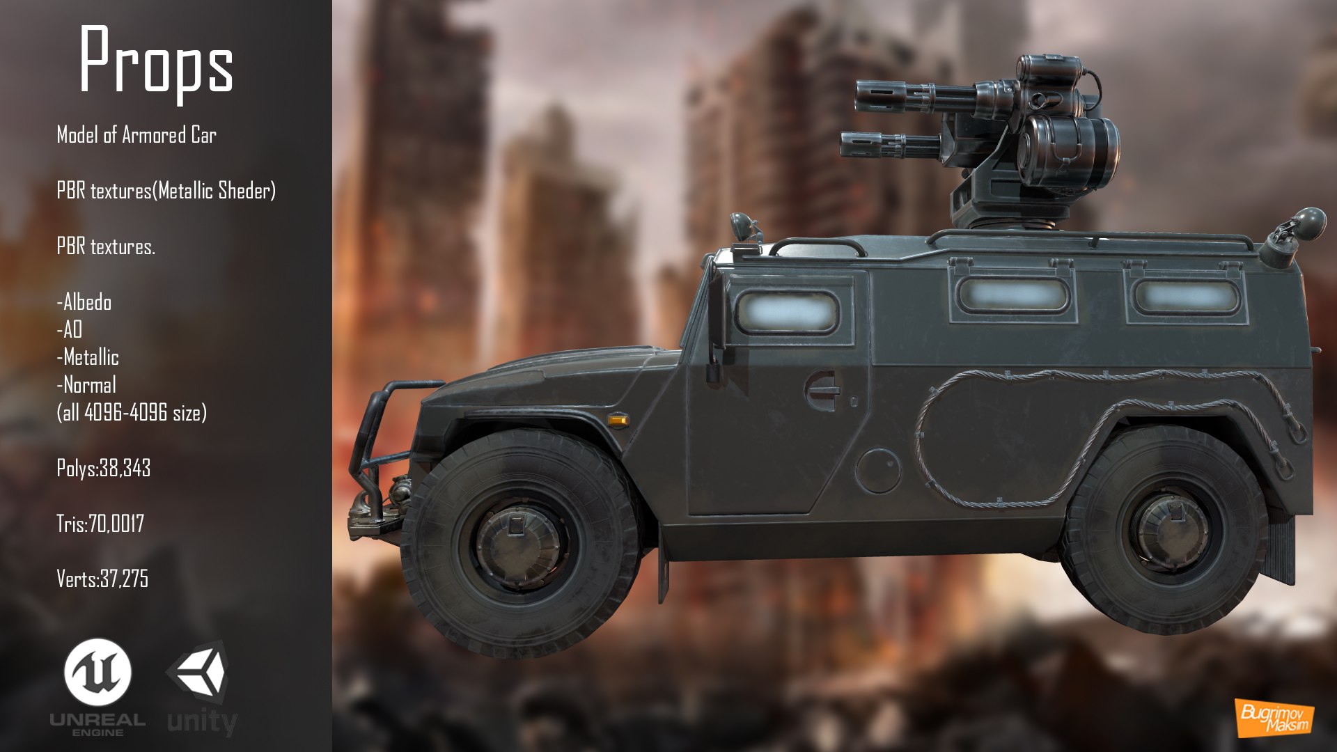 Armored Car 3D - TurboSquid 1260027