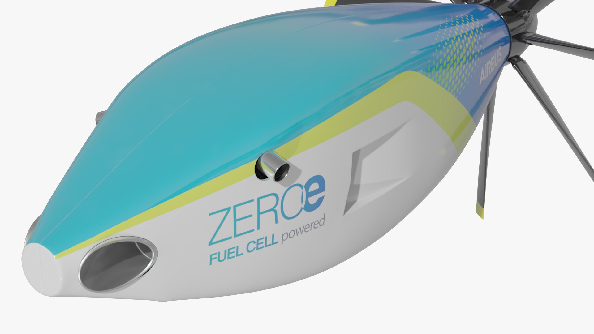 Zeroe Fuel Cell Aircraft Prototype Simplified 3D Model - TurboSquid 2378207