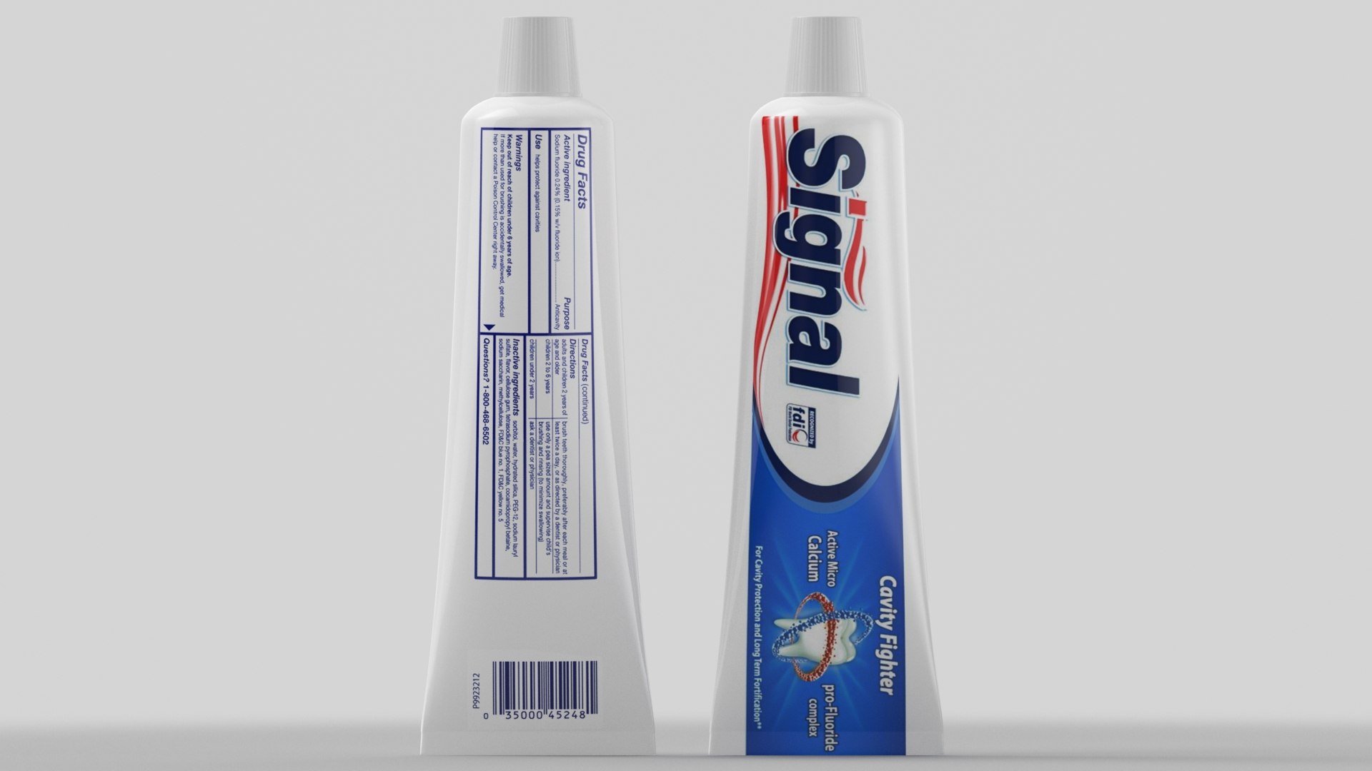 3D Toothpaste Set Model - TurboSquid 1701190