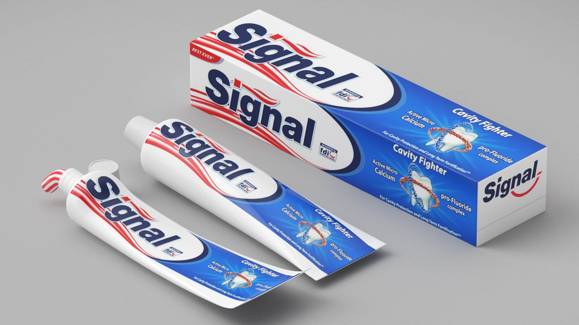 3D Toothpaste Set Model - TurboSquid 1701190