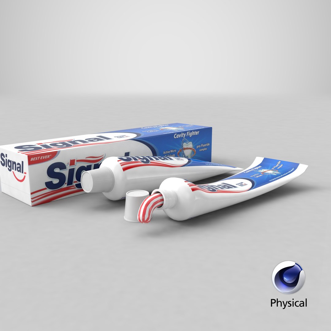 3D Toothpaste Set Model - TurboSquid 1701190