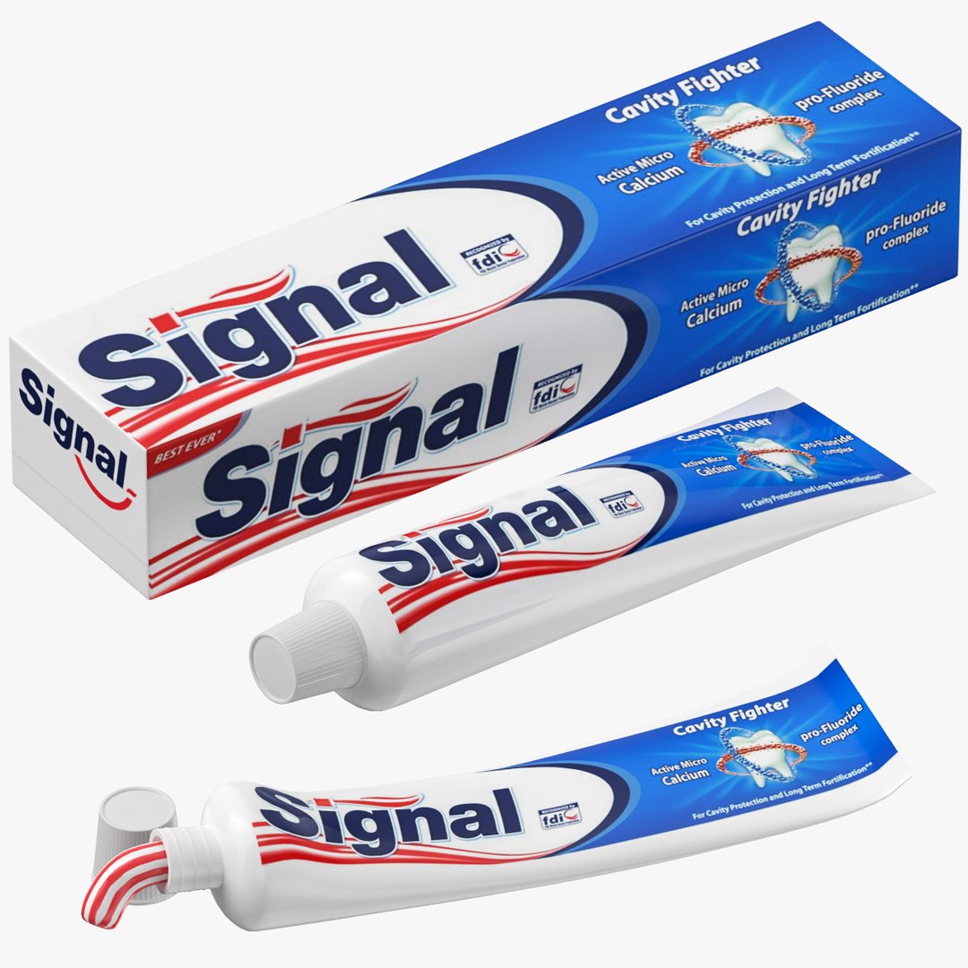 3D toothpaste set model - TurboSquid 1701190