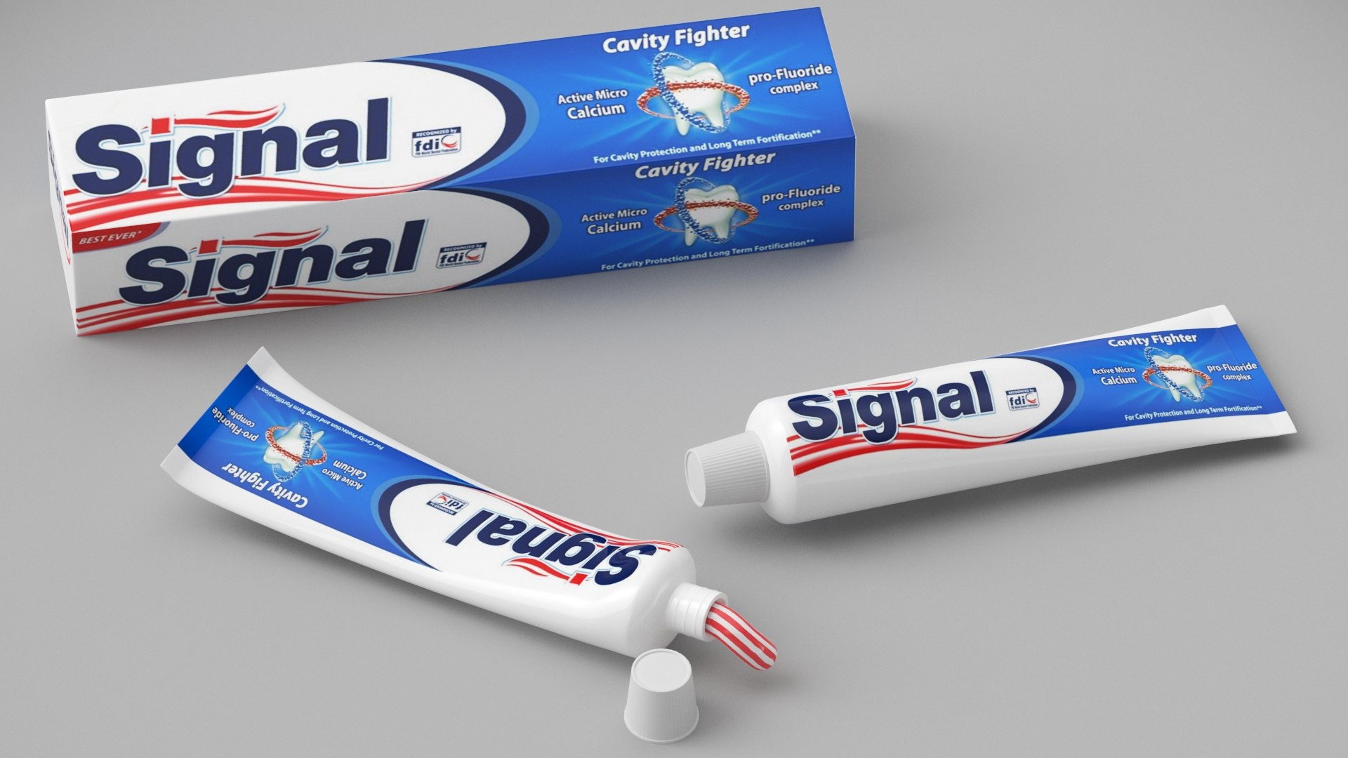 3D Toothpaste Set Model - TurboSquid 1701190