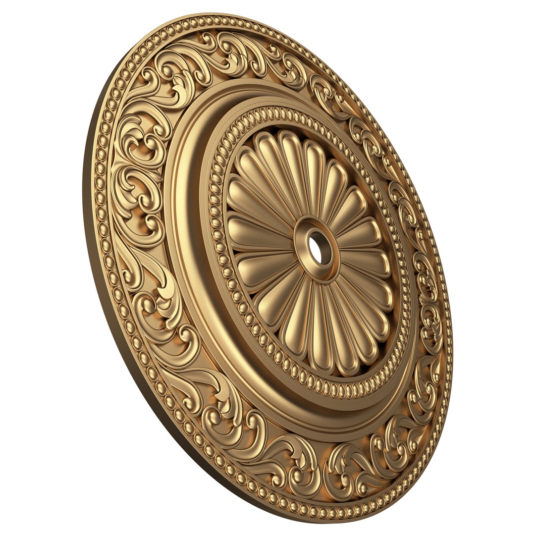 3D Ceiling Rosette 01 model - TurboSquid 2158349