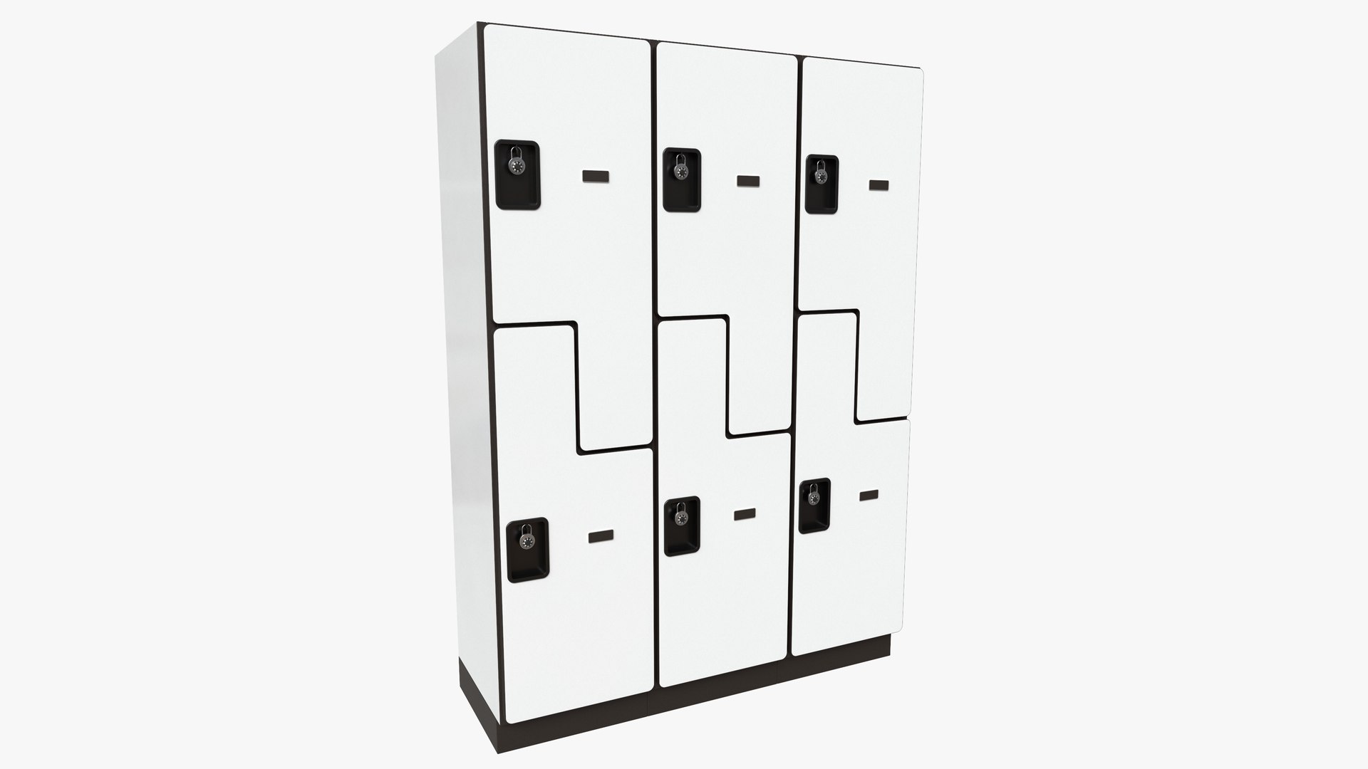 Locker 4 Different Type 3D Model - TurboSquid 2225057
