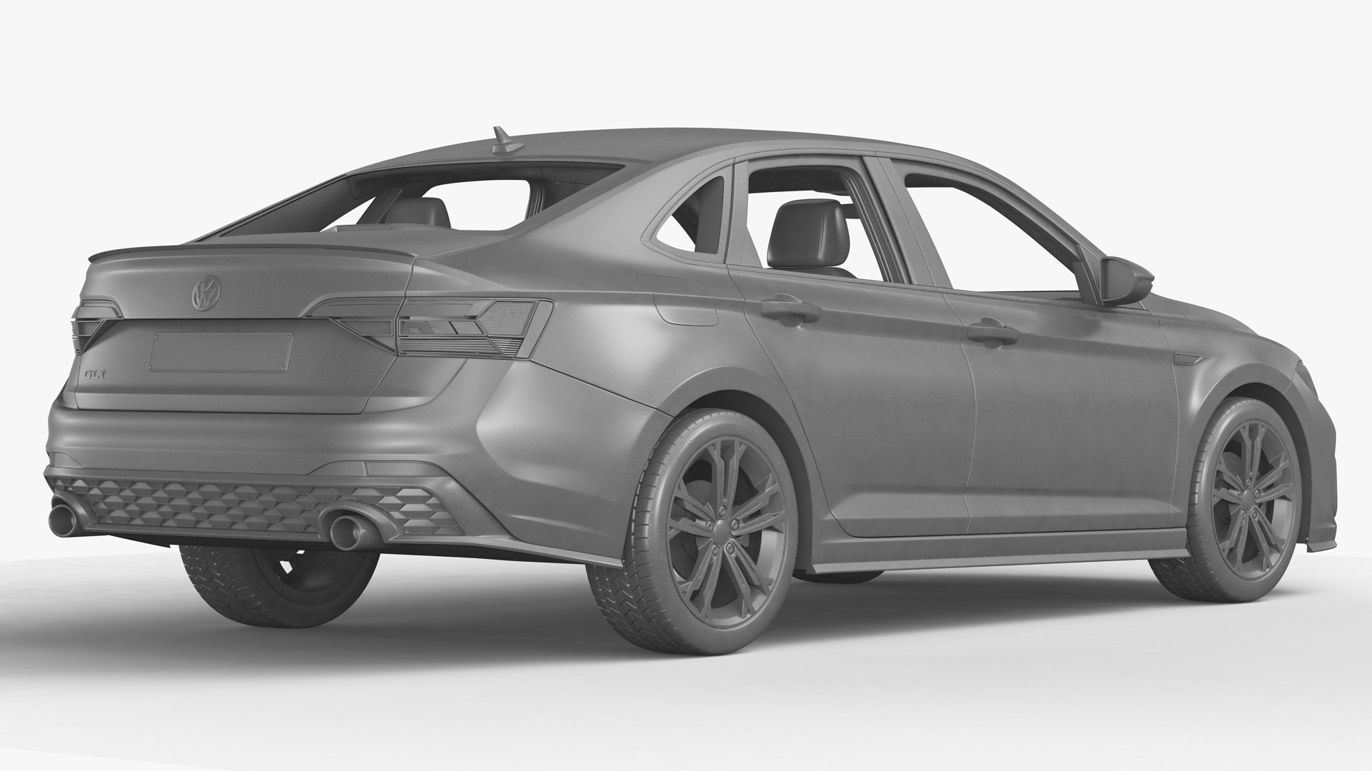 3D Volkswagen Jetta GLI 2022 Model - TurboSquid 2034325
