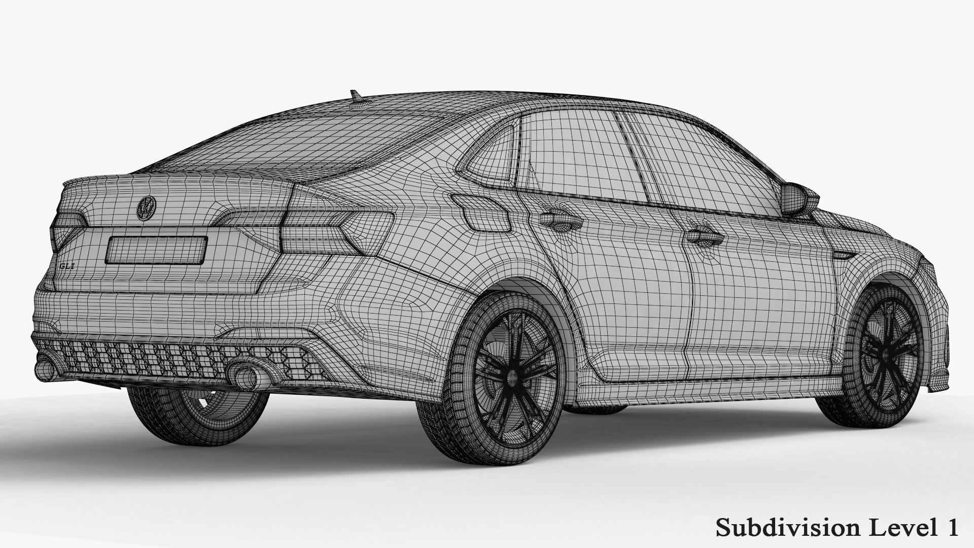 3D Volkswagen Jetta GLI 2022 Model - TurboSquid 2034325