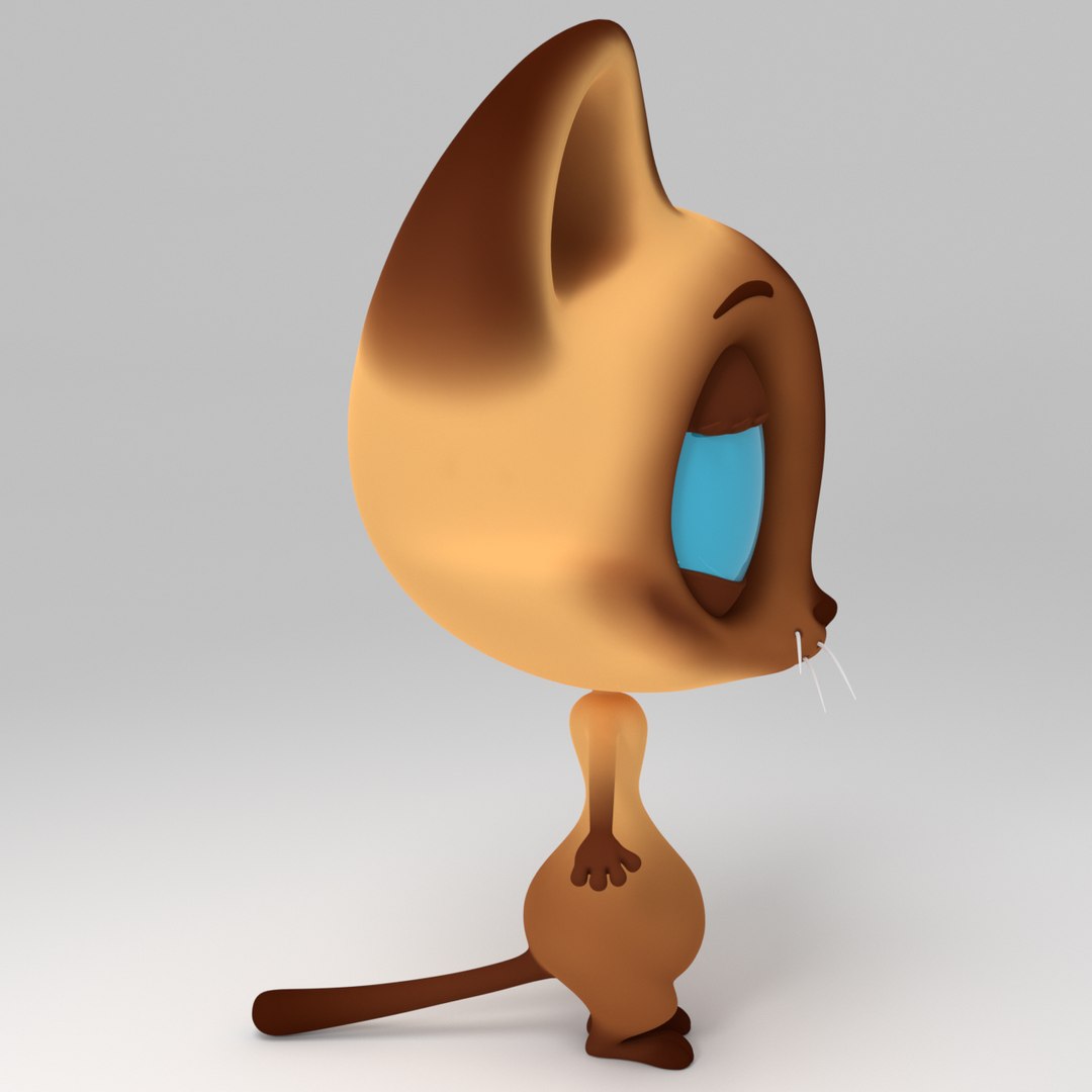 3D Model Cartoon Cat Rig Animation - TurboSquid 1607709