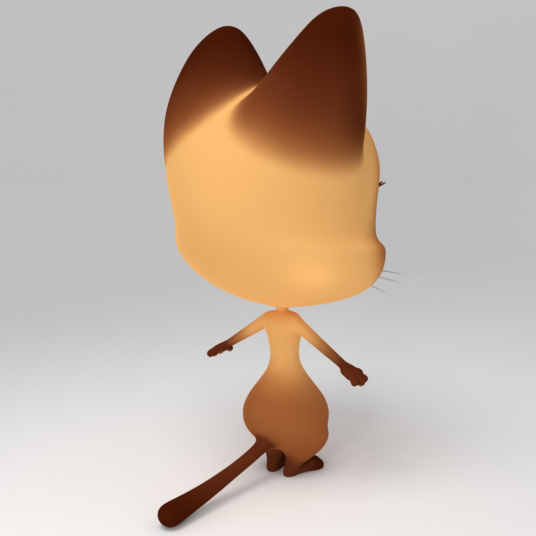 3D Model Cartoon Cat Rig Animation - TurboSquid 1607709