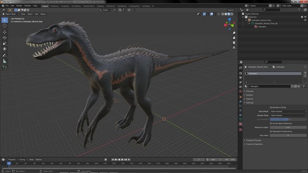 3D model Indoraptor Neutral Pose - TurboSquid 1884905