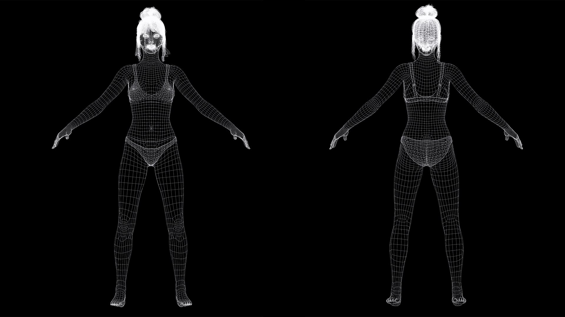 Free Download A Free High-Quality 3D Female Model Fully Rigged 3D ...