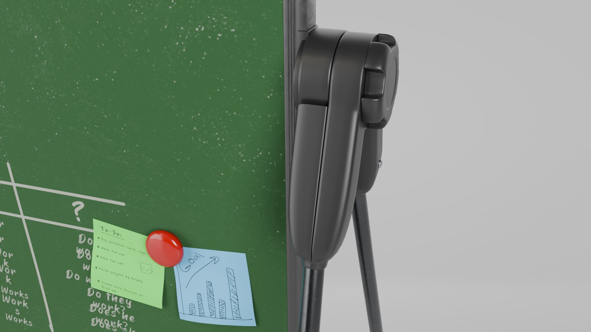 3D Professional U Stand Greenboard Trio - Customizable Writing Board ...