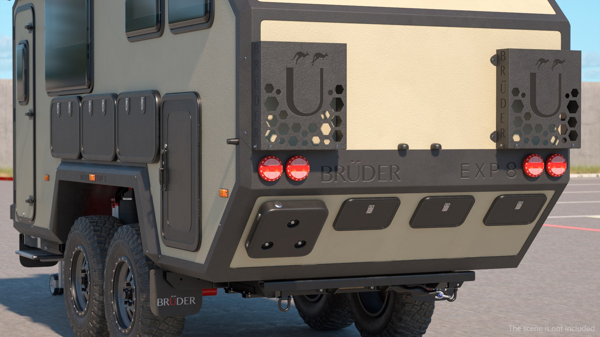 Off Road Mobile Home Bruder EXP 8 3D Model - TurboSquid 2280238