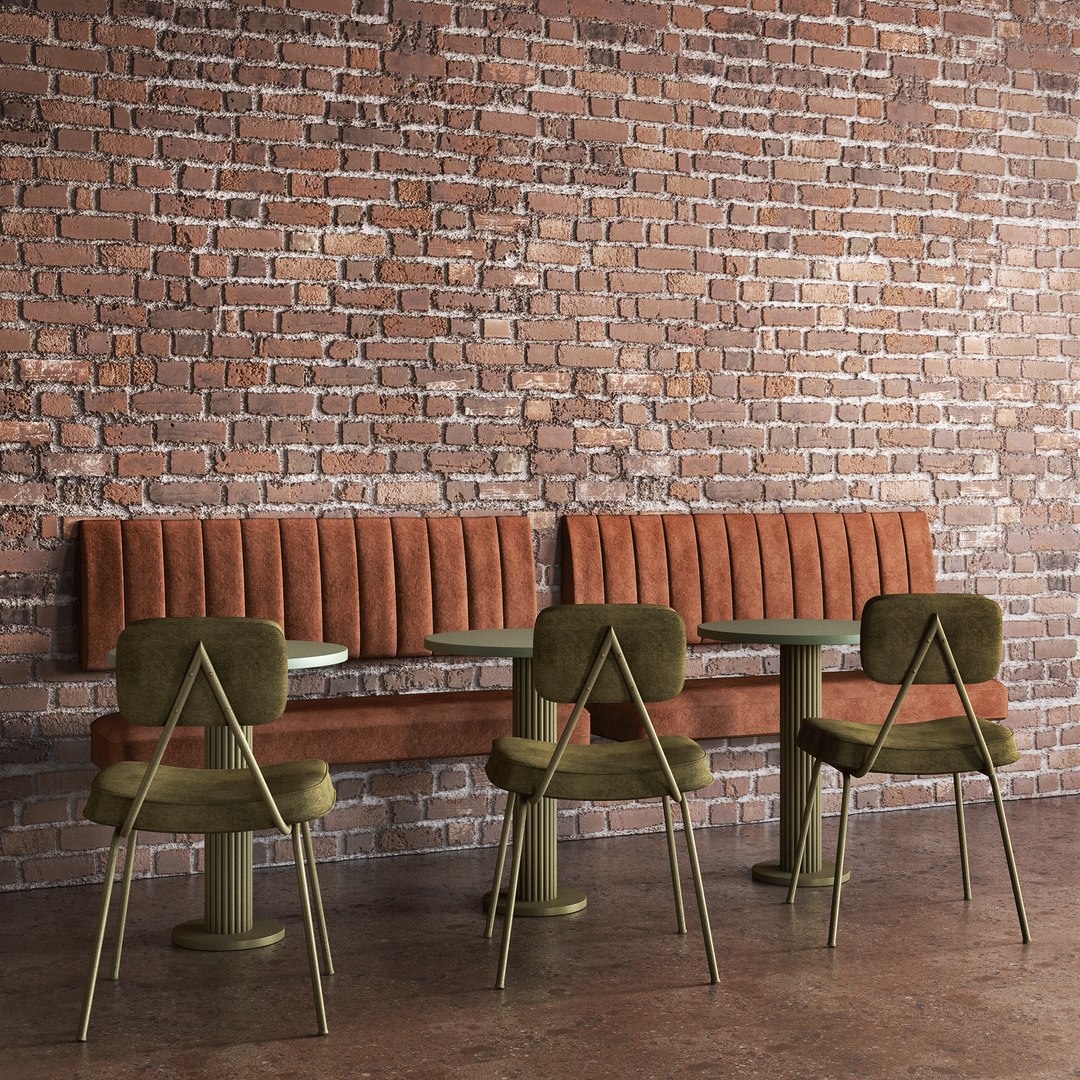 Cafe Seating Area 3D Model - TurboSquid 2430004