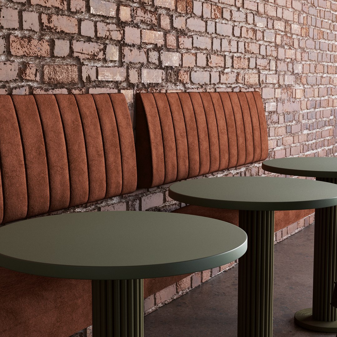 Cafe Seating Area 3D Model - TurboSquid 2430004