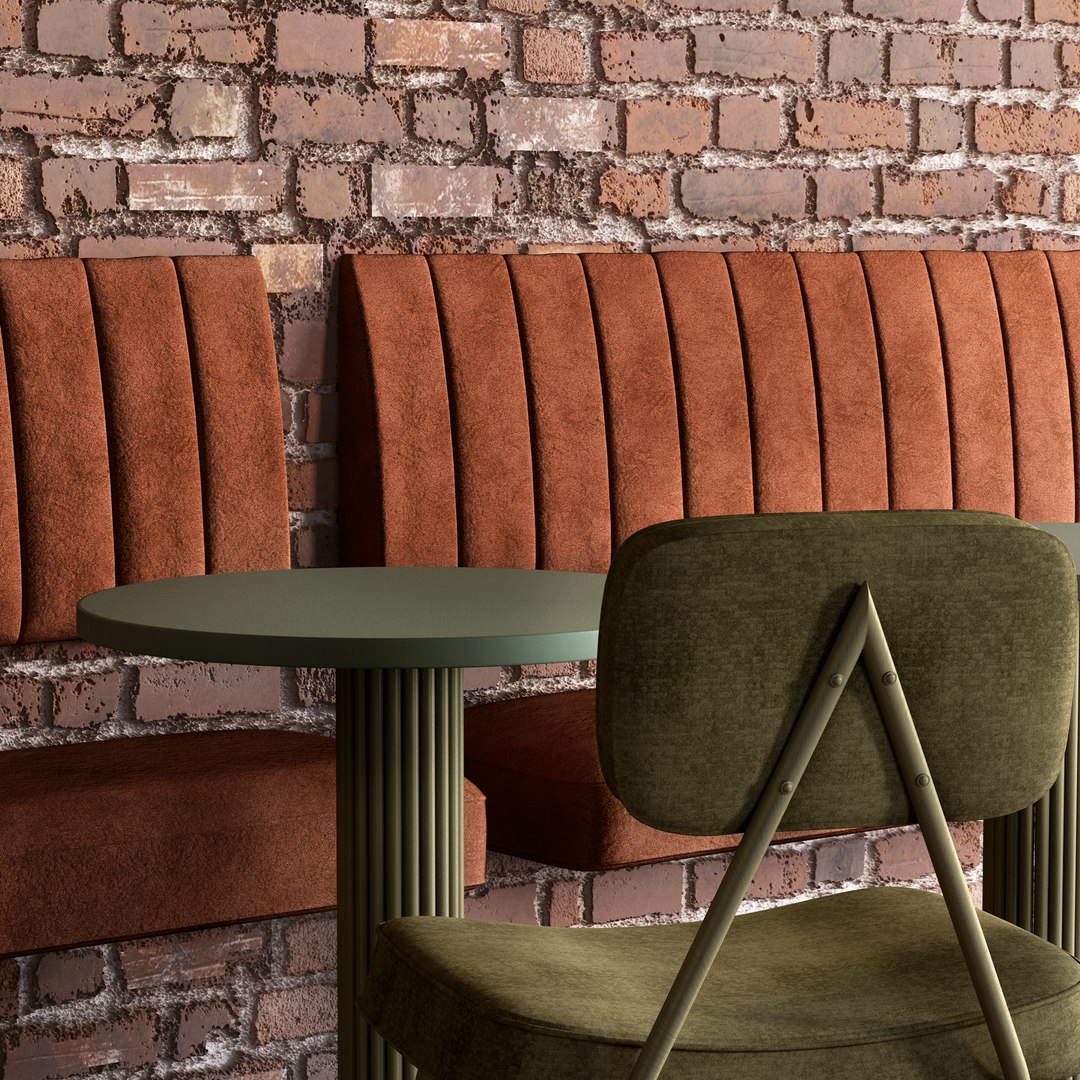 Cafe Seating Area 3D Model - TurboSquid 2430004