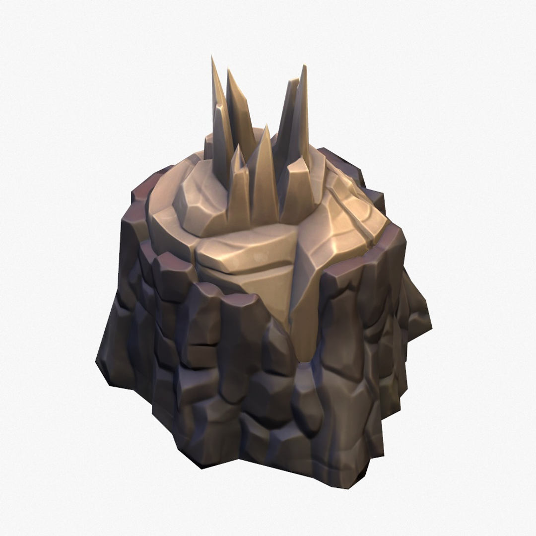 Cartoon Stump 03 3D - TurboSquid 1212835