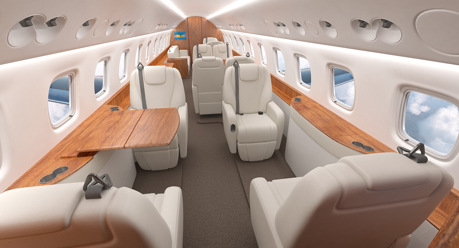 3D private jet generic rigged model - TurboSquid 1365956