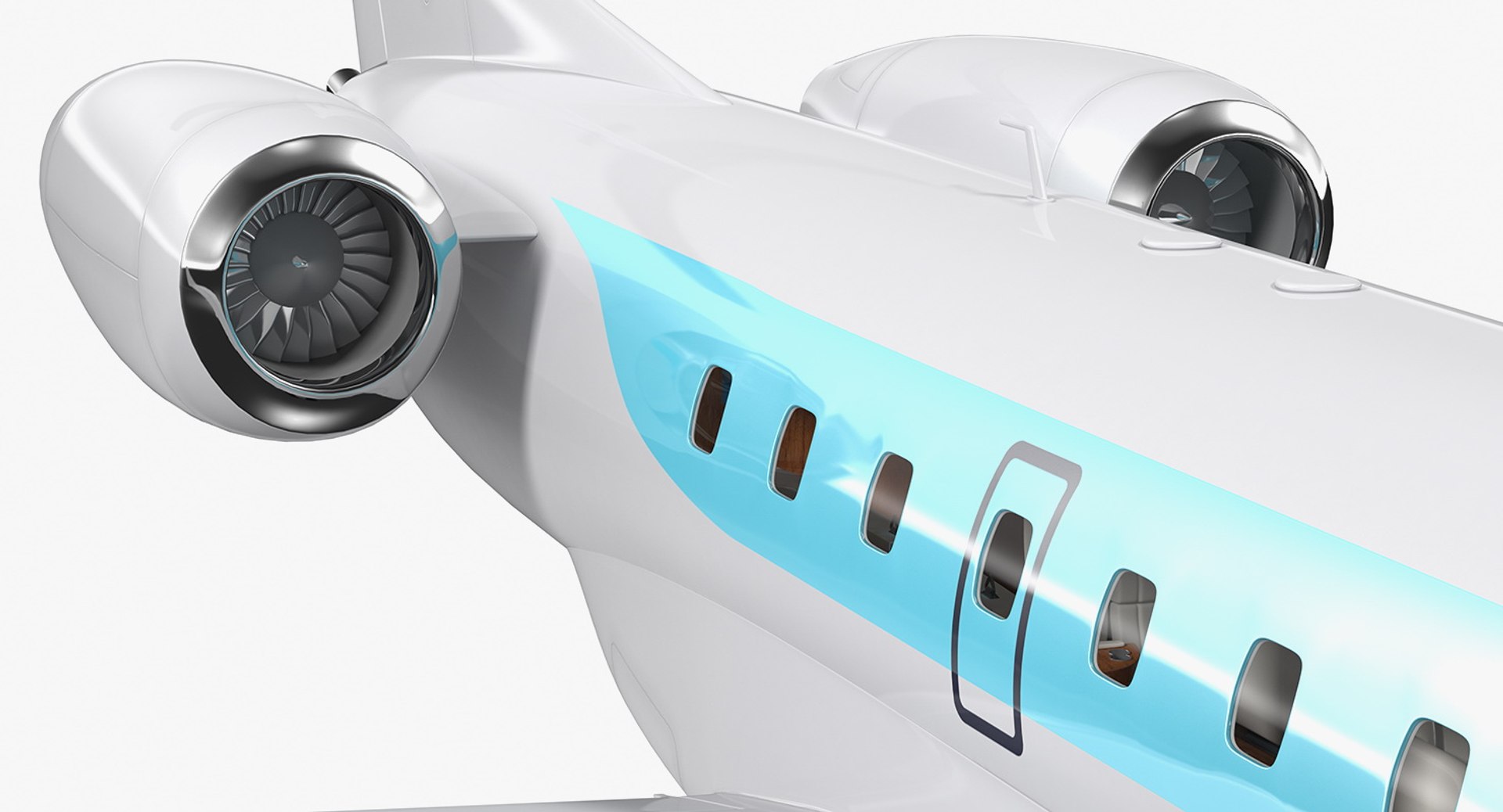 3D private jet generic rigged model - TurboSquid 1365956