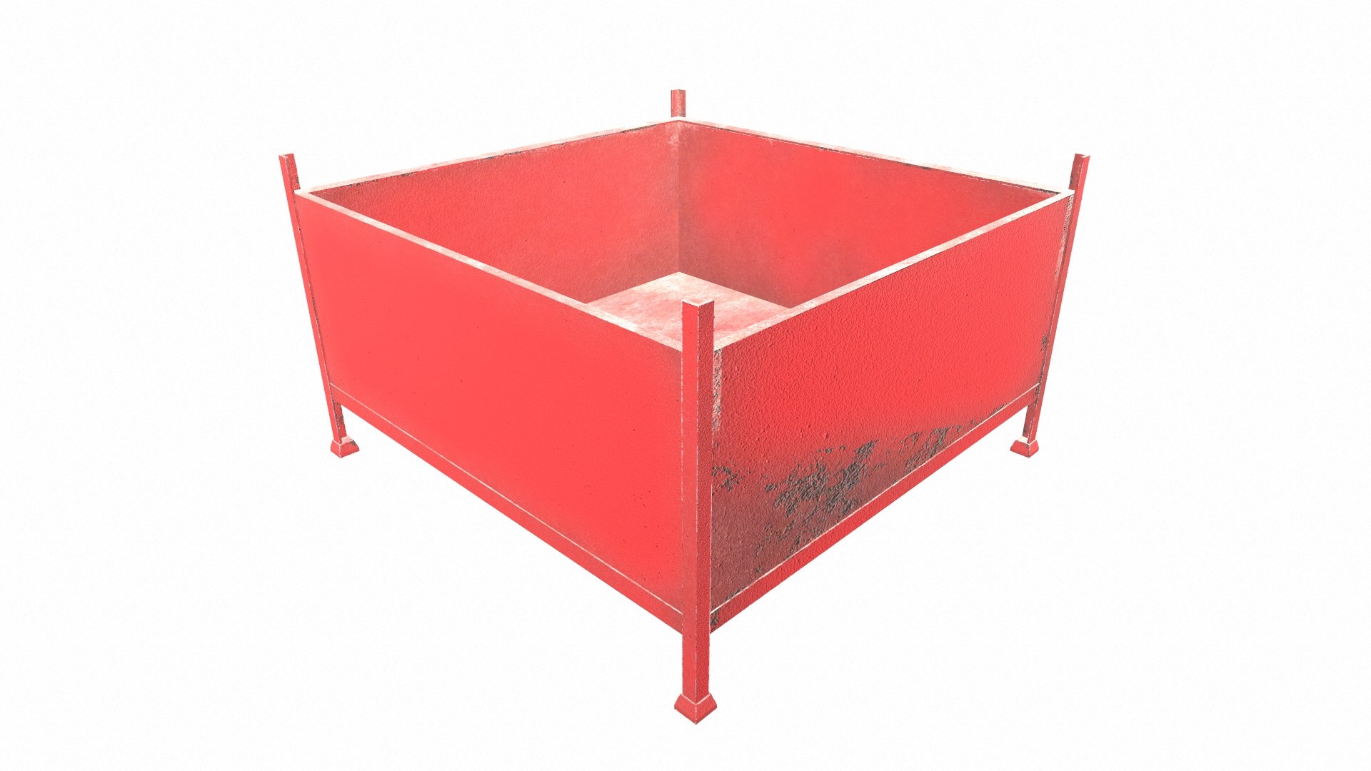 3D Industrial Metal Box Model - TurboSquid 2342066