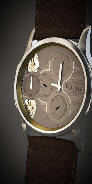 3d model watch fossil