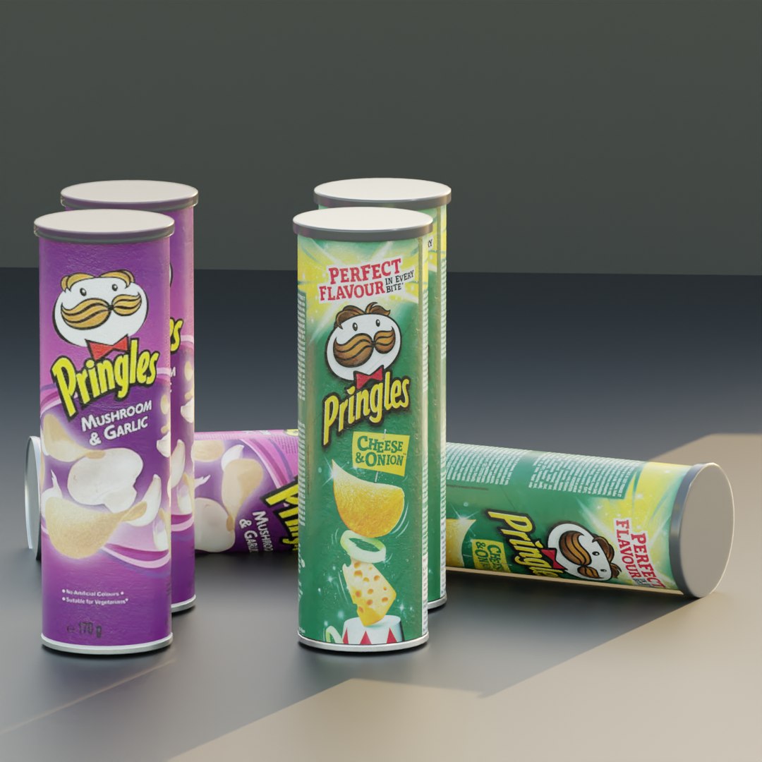 Free 3D Pringles Potato Container Snack - TurboSquid 1725396