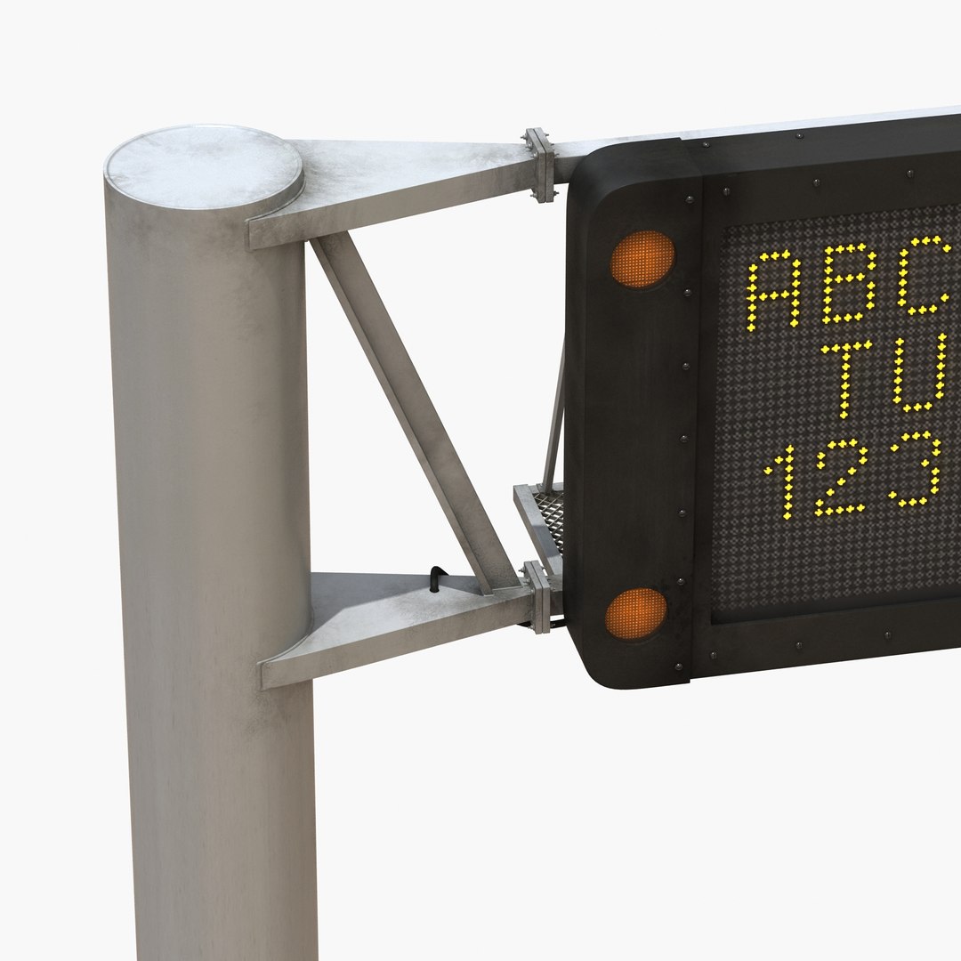 Light Electronic Message Board 3d Model