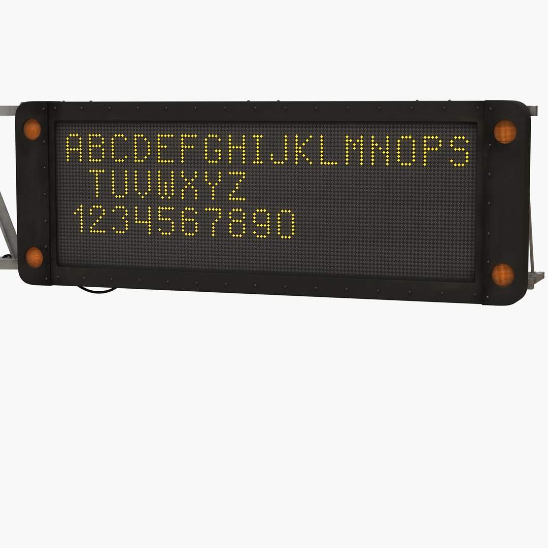 Light Electronic Message Board 3d Model