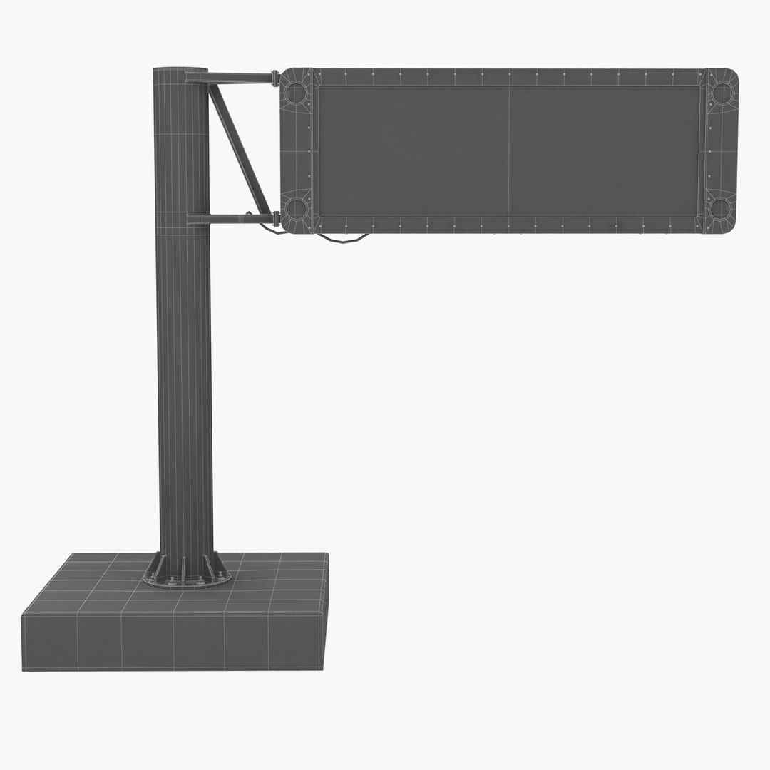 Light Electronic Message Board 3d Model