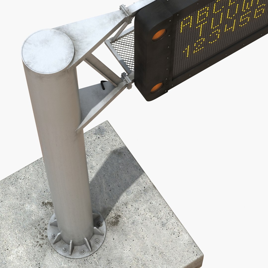 Light Electronic Message Board 3d Model