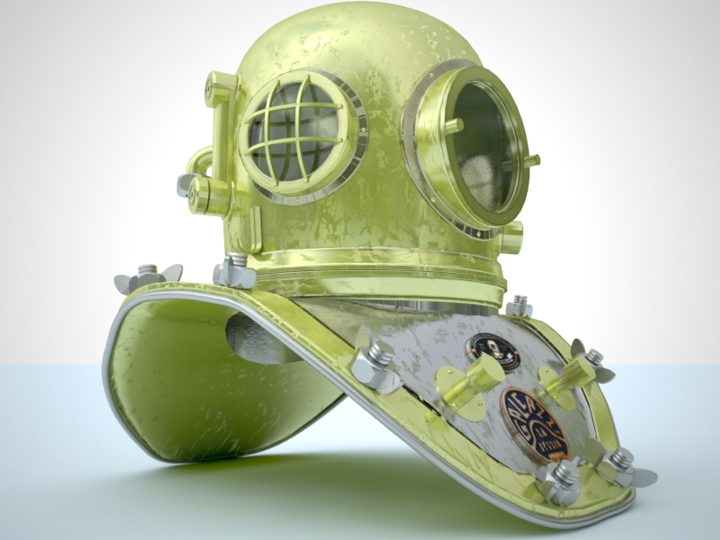 3d Model Of Diving Helmet