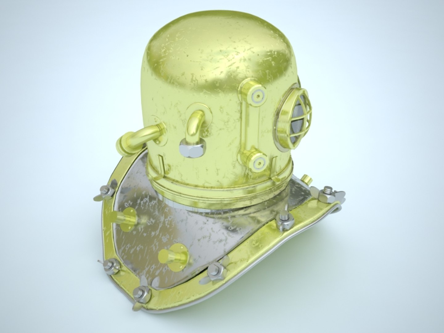 3d Model Of Diving Helmet