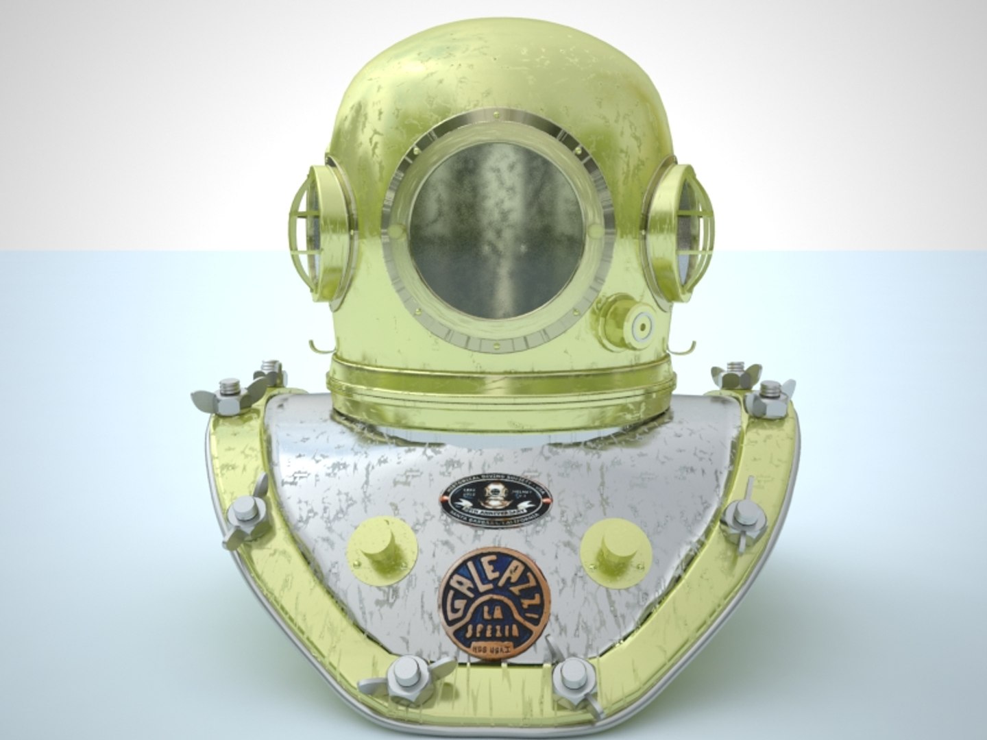 3d Model Of Diving Helmet
