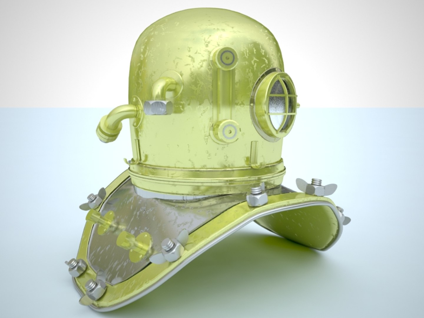 3d Model Of Diving Helmet